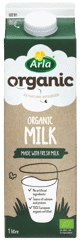 Arla Organic Full Cream UHT Milk 1L & 200ml