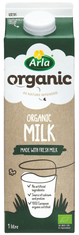 Arla Organic Fresh Milk Full Cream 900ml